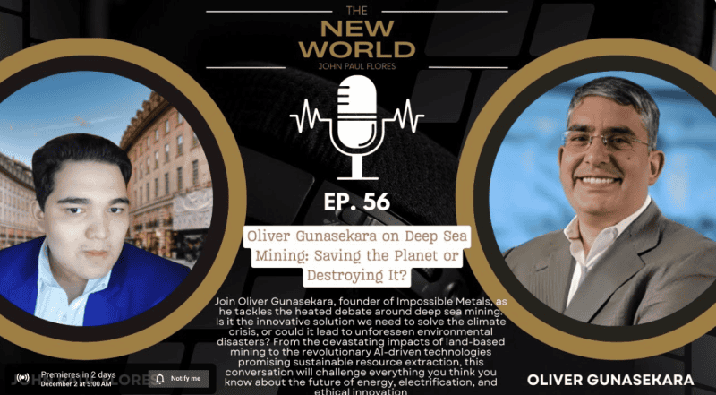 The New World Podcast: Oliver Gunasekara on Deep Sea Mining: Saving the ...